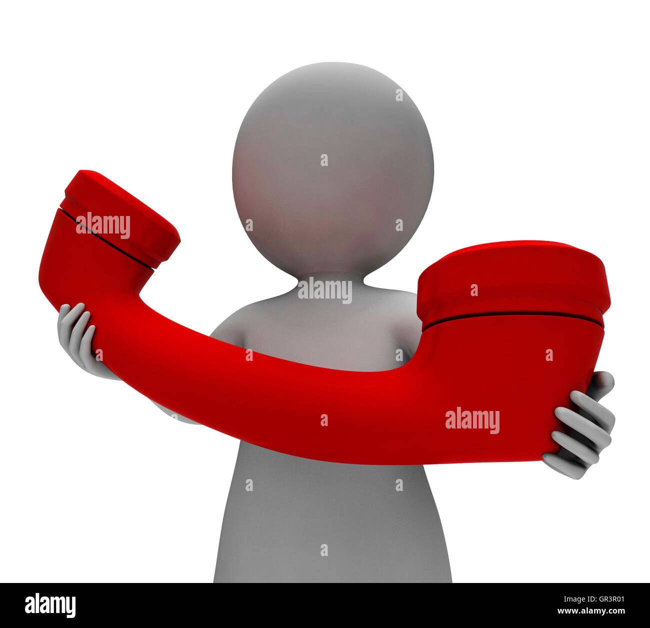 Telephone character hi-res stock photography and images - Alamy