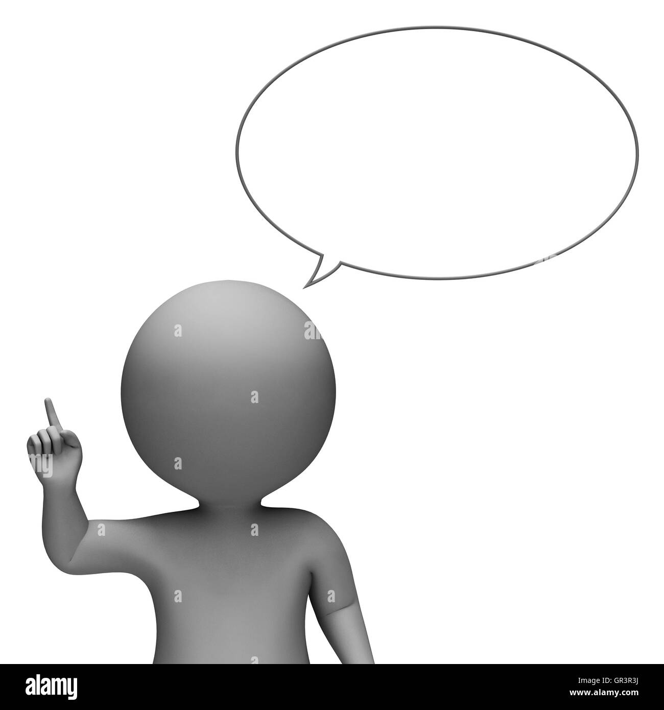 Speech Bubble Representing Talking Speak And Messages 3d Rendering ...