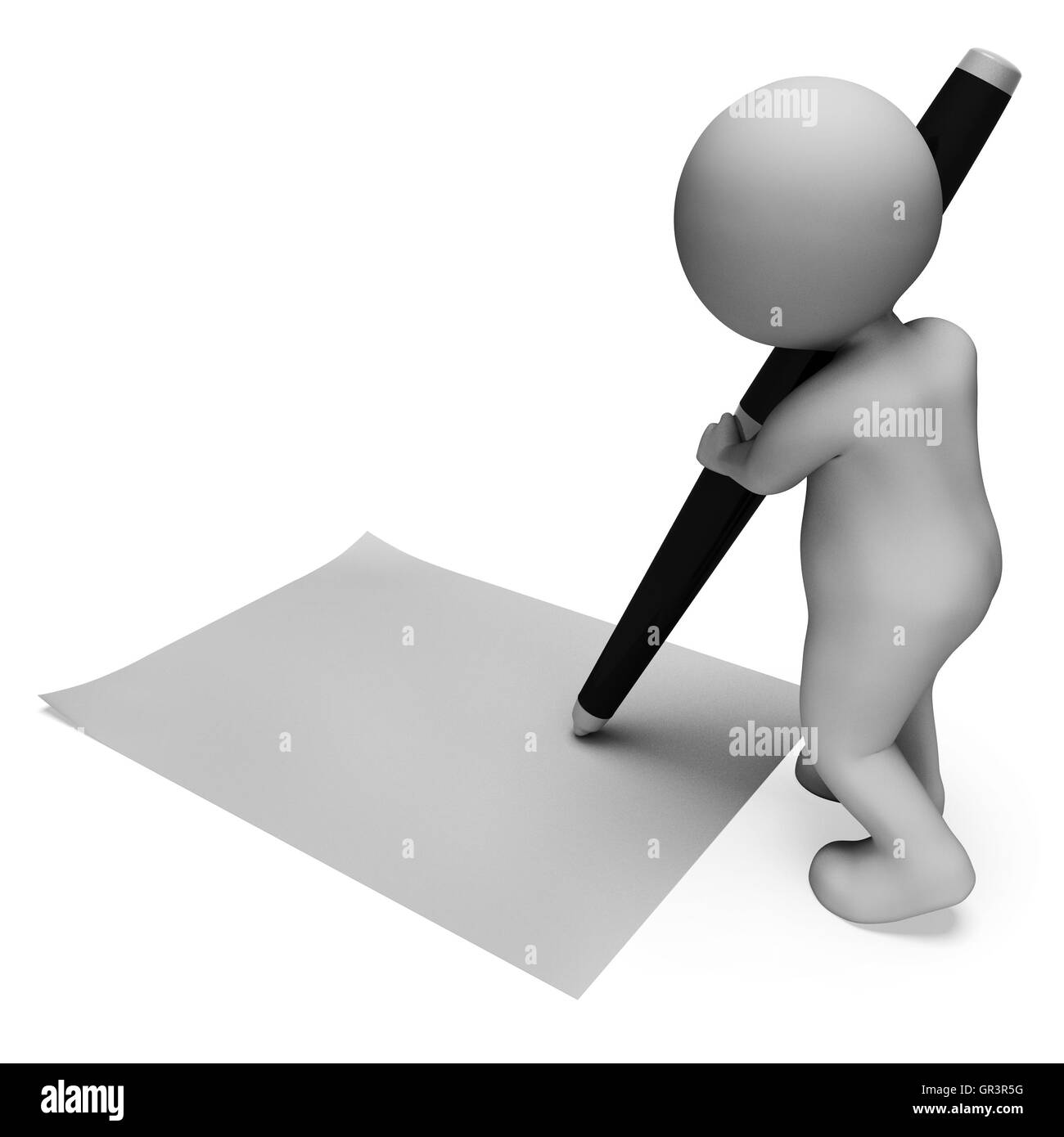 Character 3d Black and White Stock Photos & Images - Alamy