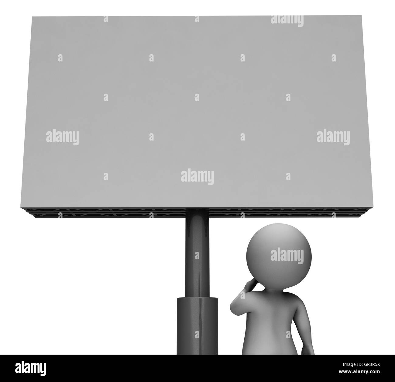 Character Blank Meaning Copy Space And Display 3d Rendering Stock Photo ...