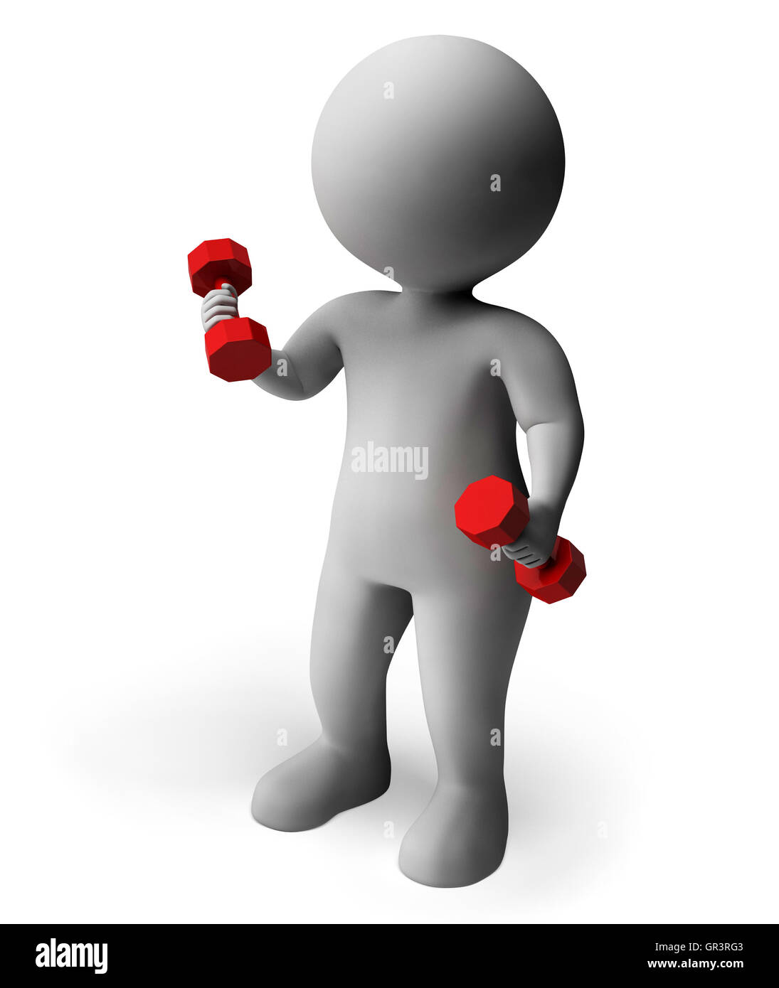 3d man exercising hi-res stock photography and images - Alamy