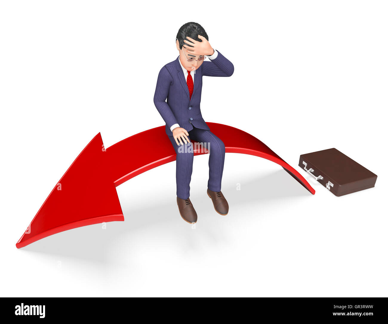 Character despair representing lack success hi-res stock photography ...