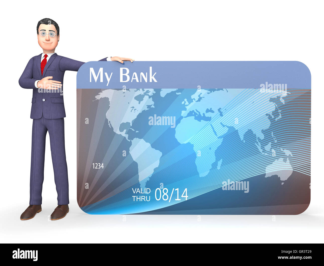 Credit Card Meaning Shopping Payment And Banking 3d Rendering Stock ...