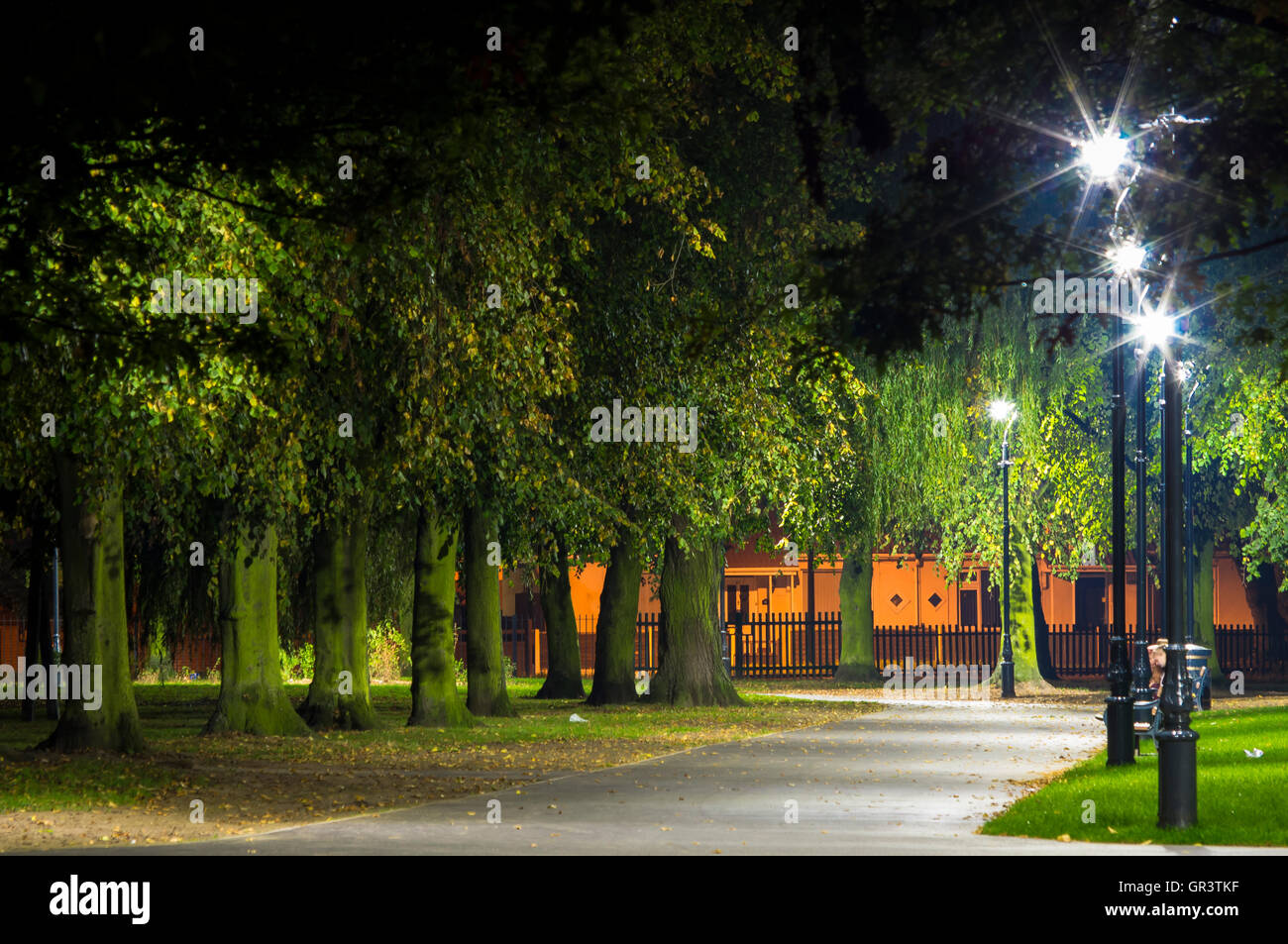 Bentley Park in the night Stock Photo - Alamy