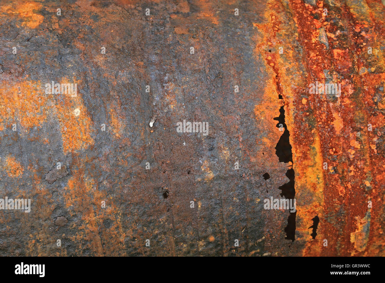 Section of rusting metal pipe Stock Photo - Alamy