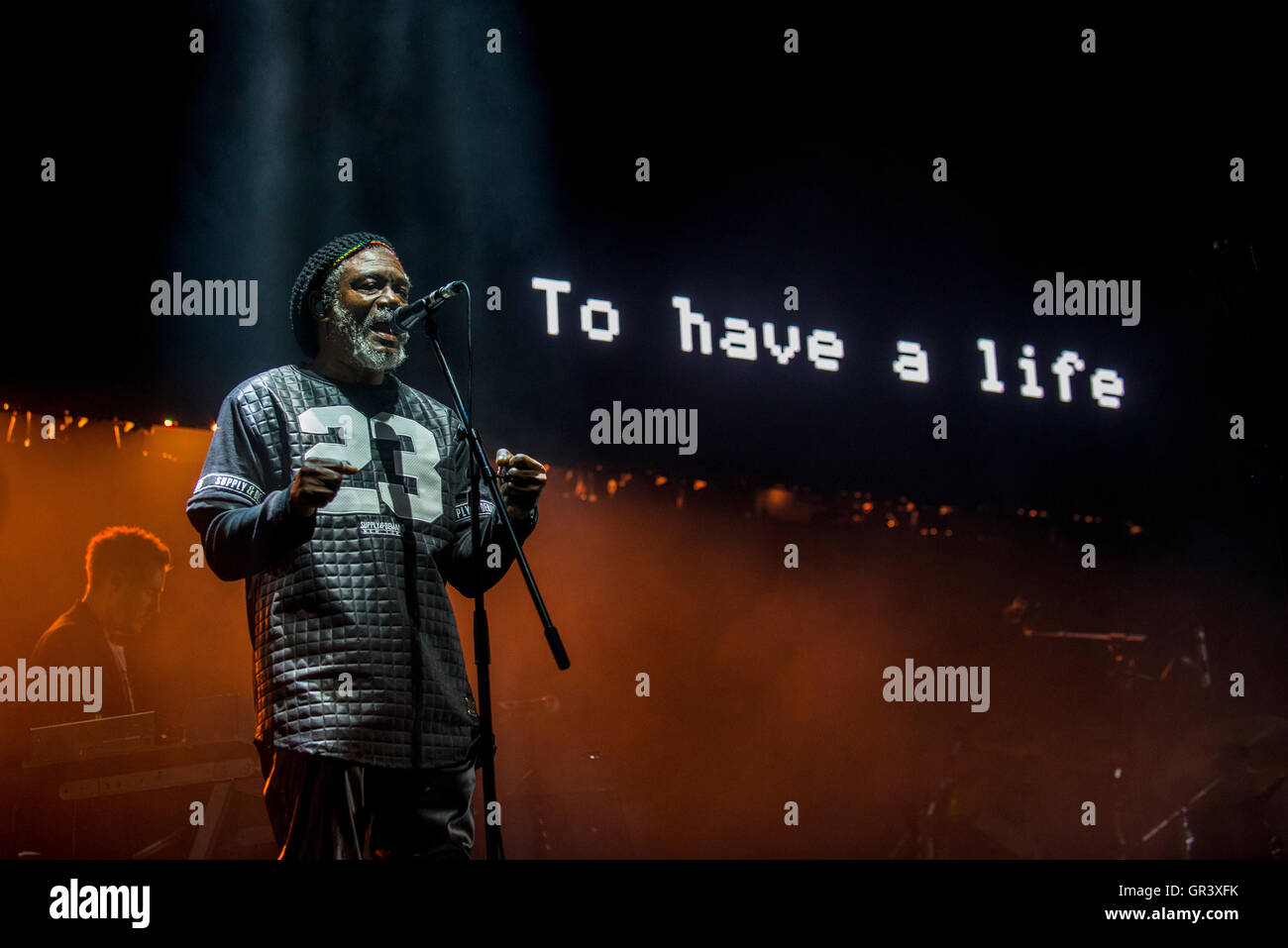 Horace Andy opens Massive Attack's set on The Downs in Bristol Stock ...