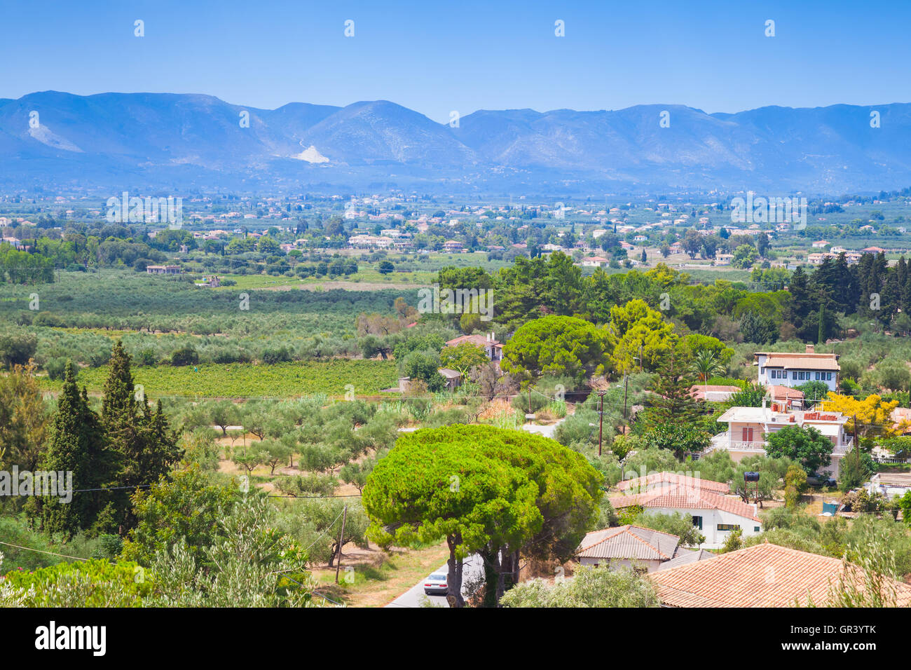 Tsilivi area. Summer rural landscape of Zakynthos, Greek island in the ...