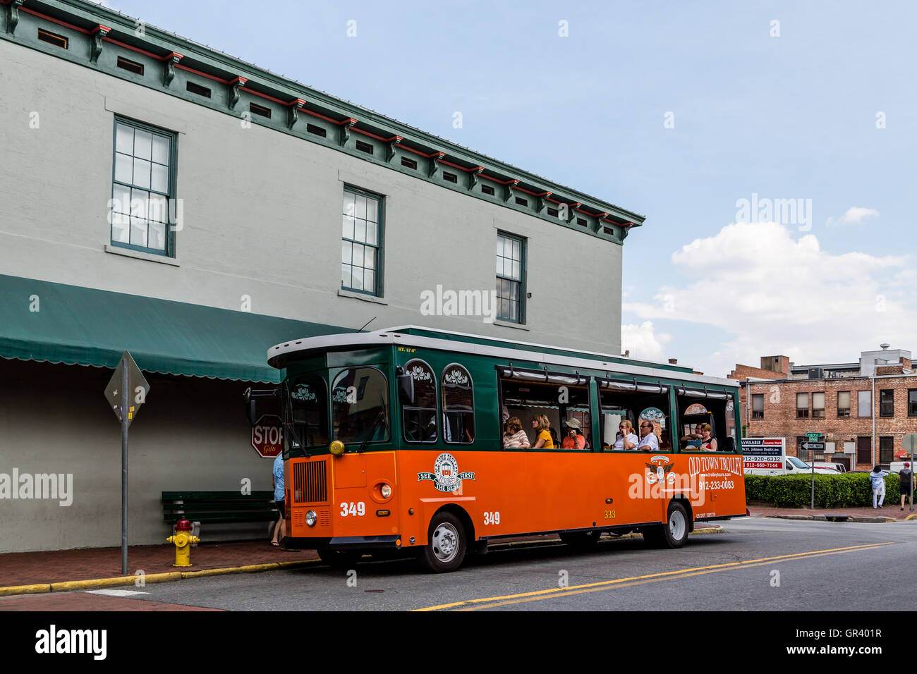 Orange trolley bus hi-res stock photography and images - Alamy