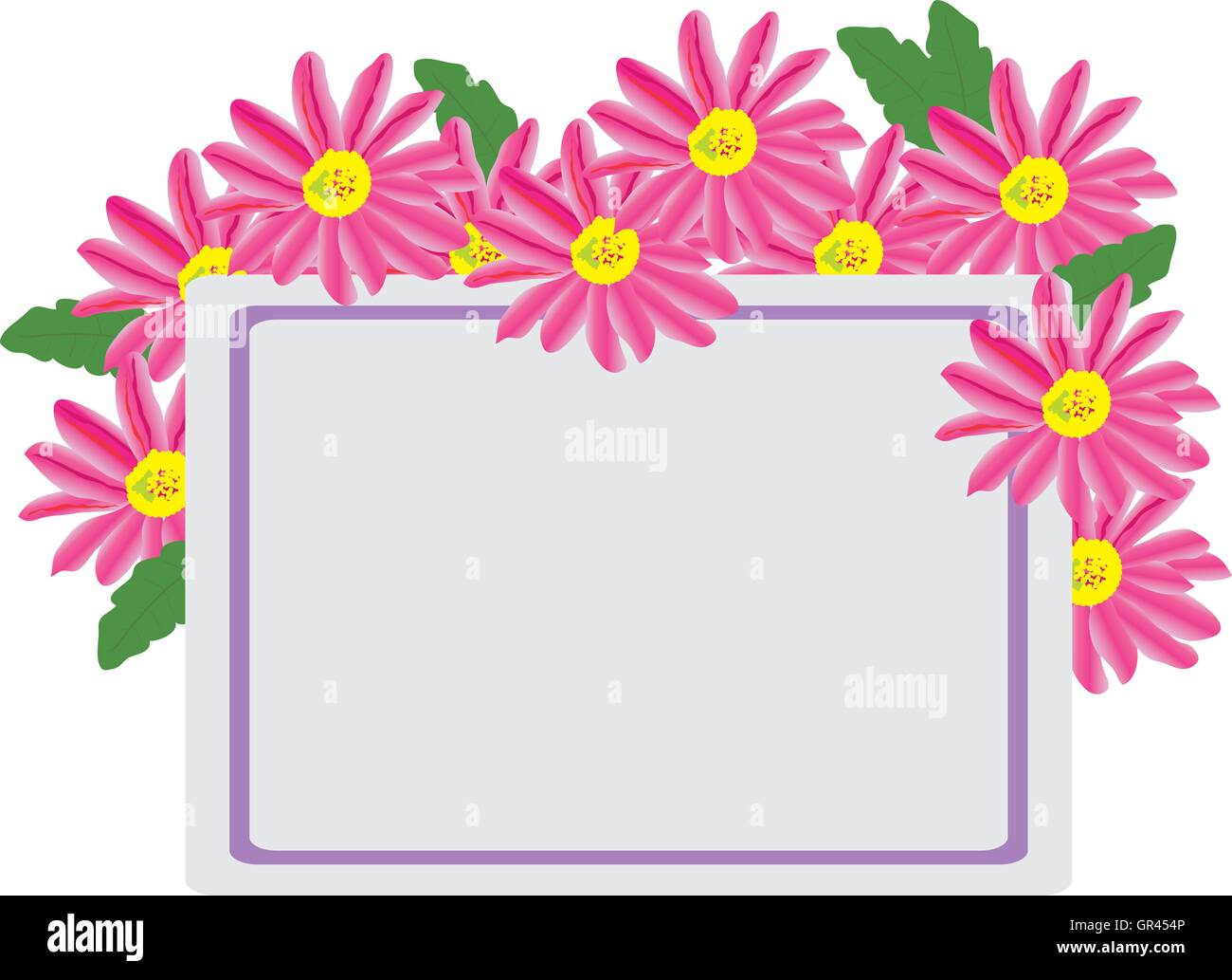 vector illustration of a floral card Stock Vector Image & Art - Alamy