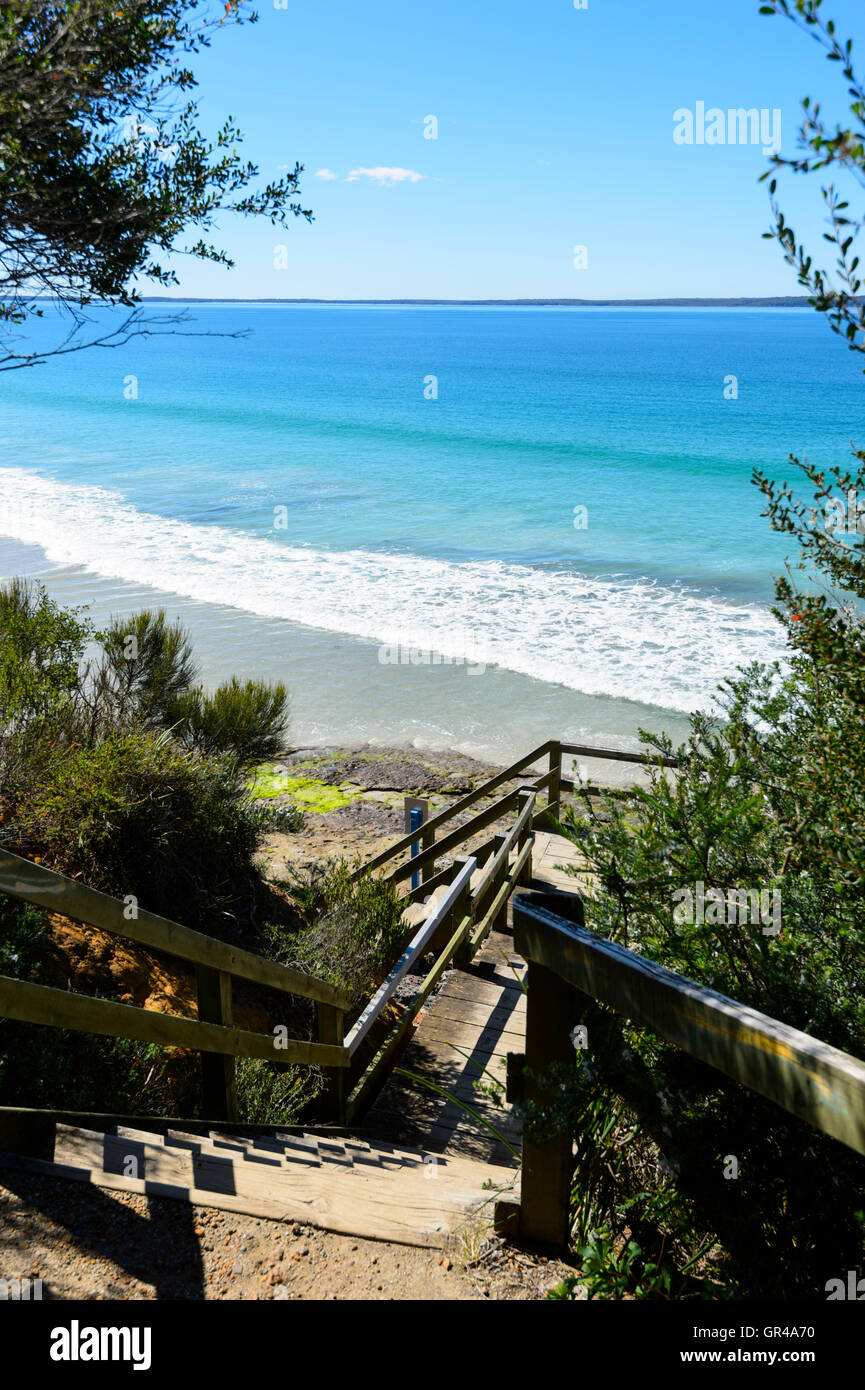 Scenic View of Nelson Beach in picturesque Jervis Bay, New South Wales ...