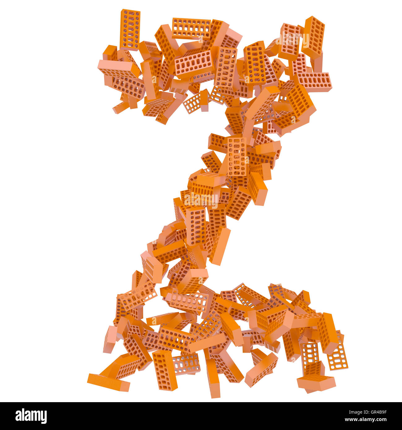 Rows of bricks Cut Out Stock Images & Pictures - Alamy