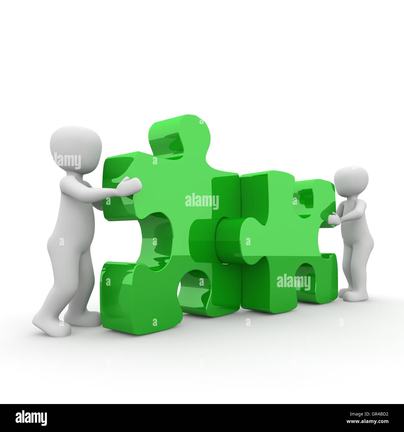 green green puzzle Stock Photo - Alamy
