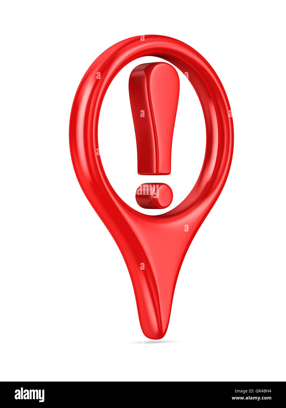 Attention. traffic sign on white background. Isolated 3D image Stock ...