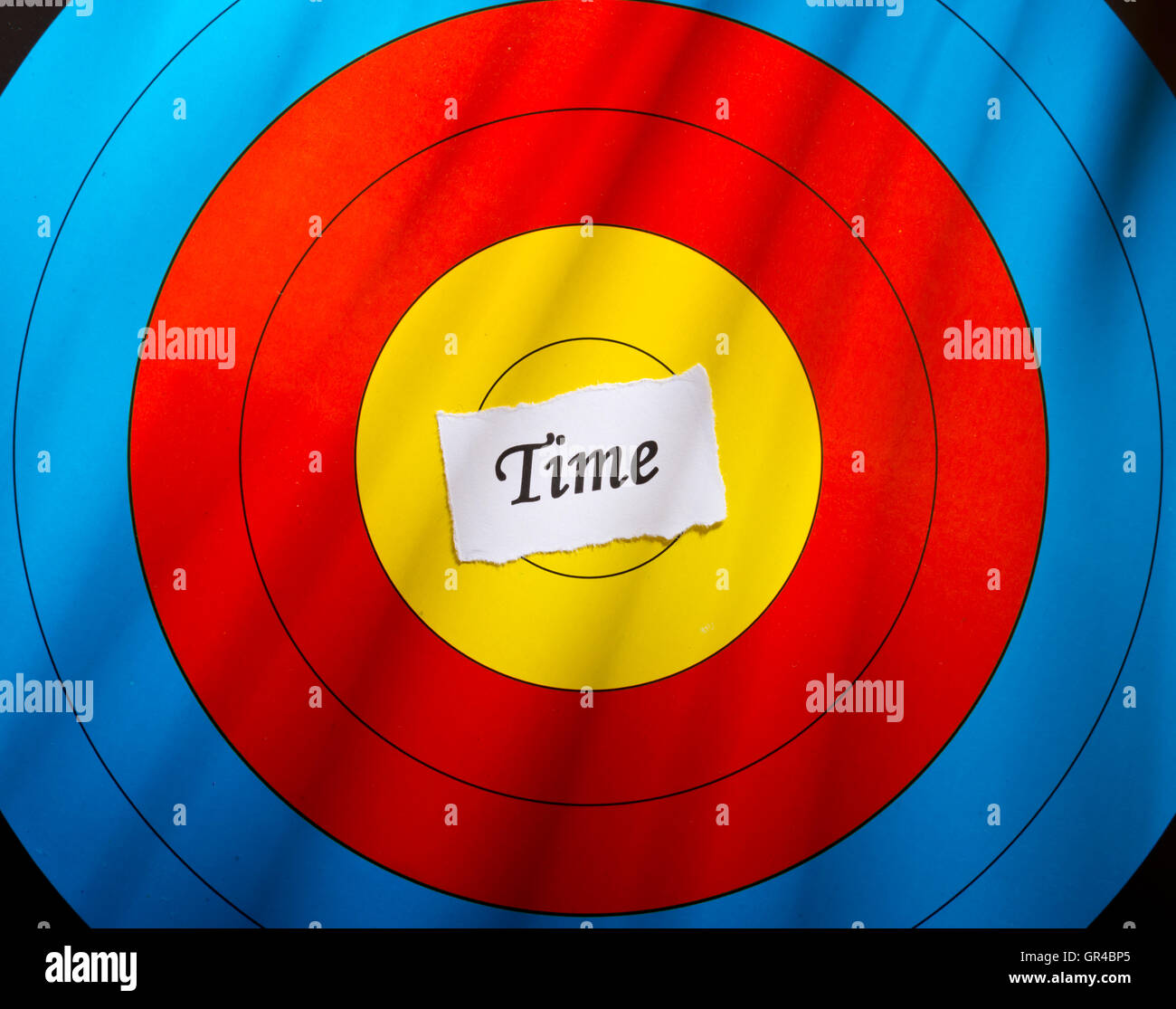 Target on time concept Stock Photo - Alamy