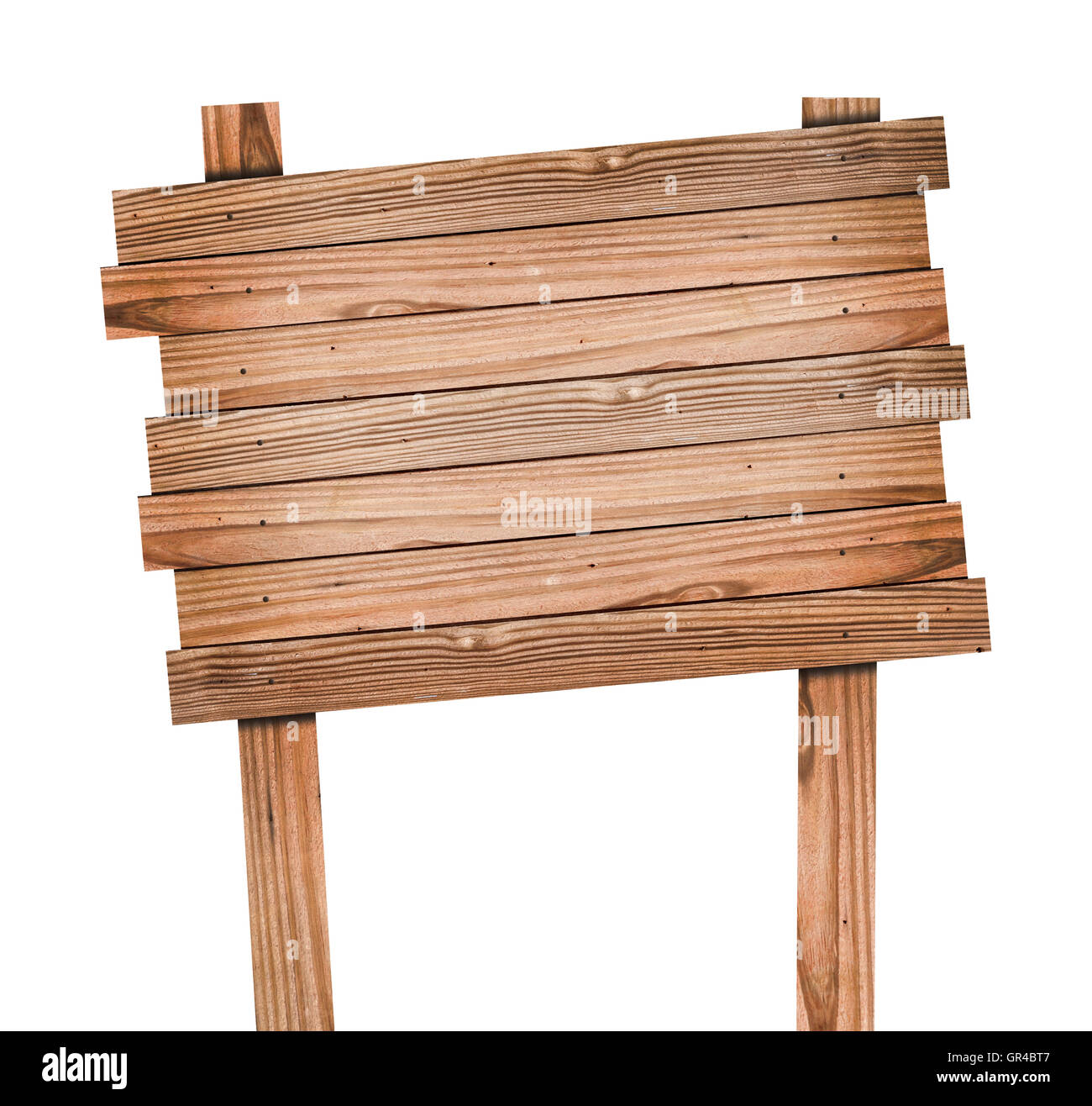 Old wood sign isolated with clipping path Stock Photo - Alamy