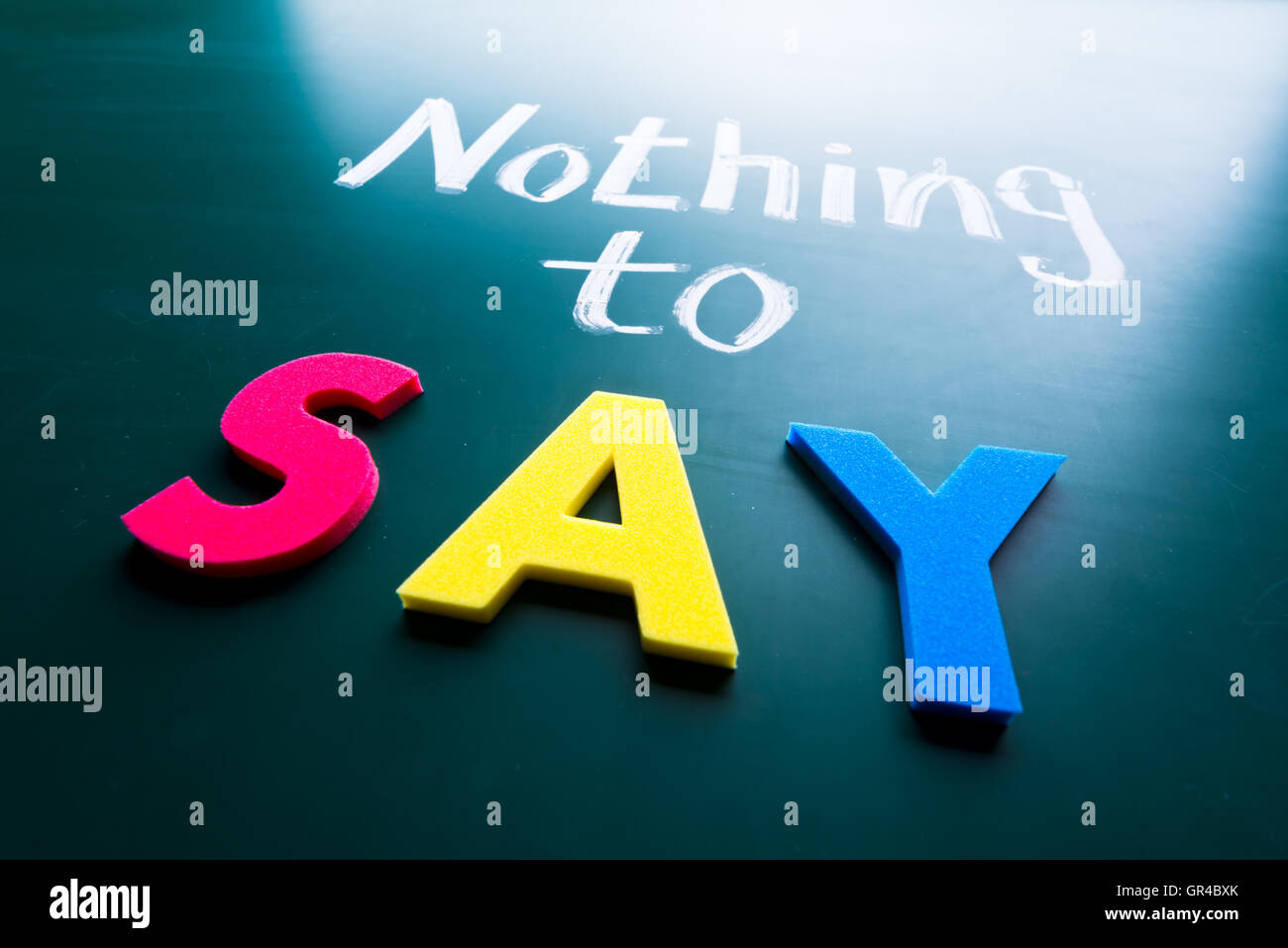 Nothing to say Stock Photo - Alamy