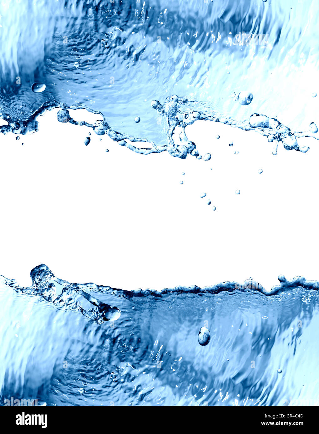 Splashing Water Frame Stock Photo - Alamy