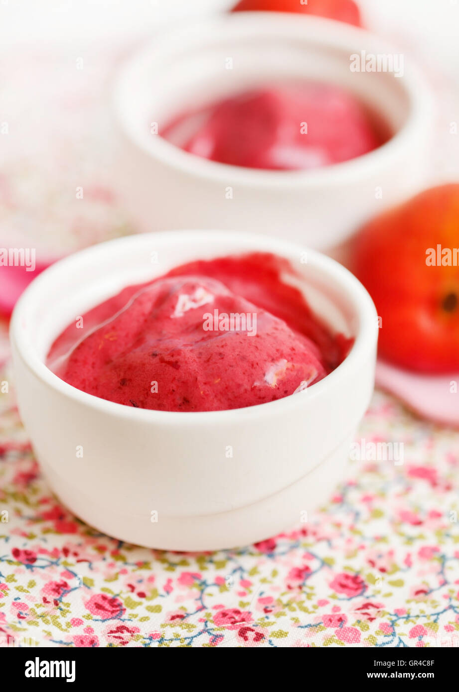 berry ice cream Stock Photo - Alamy