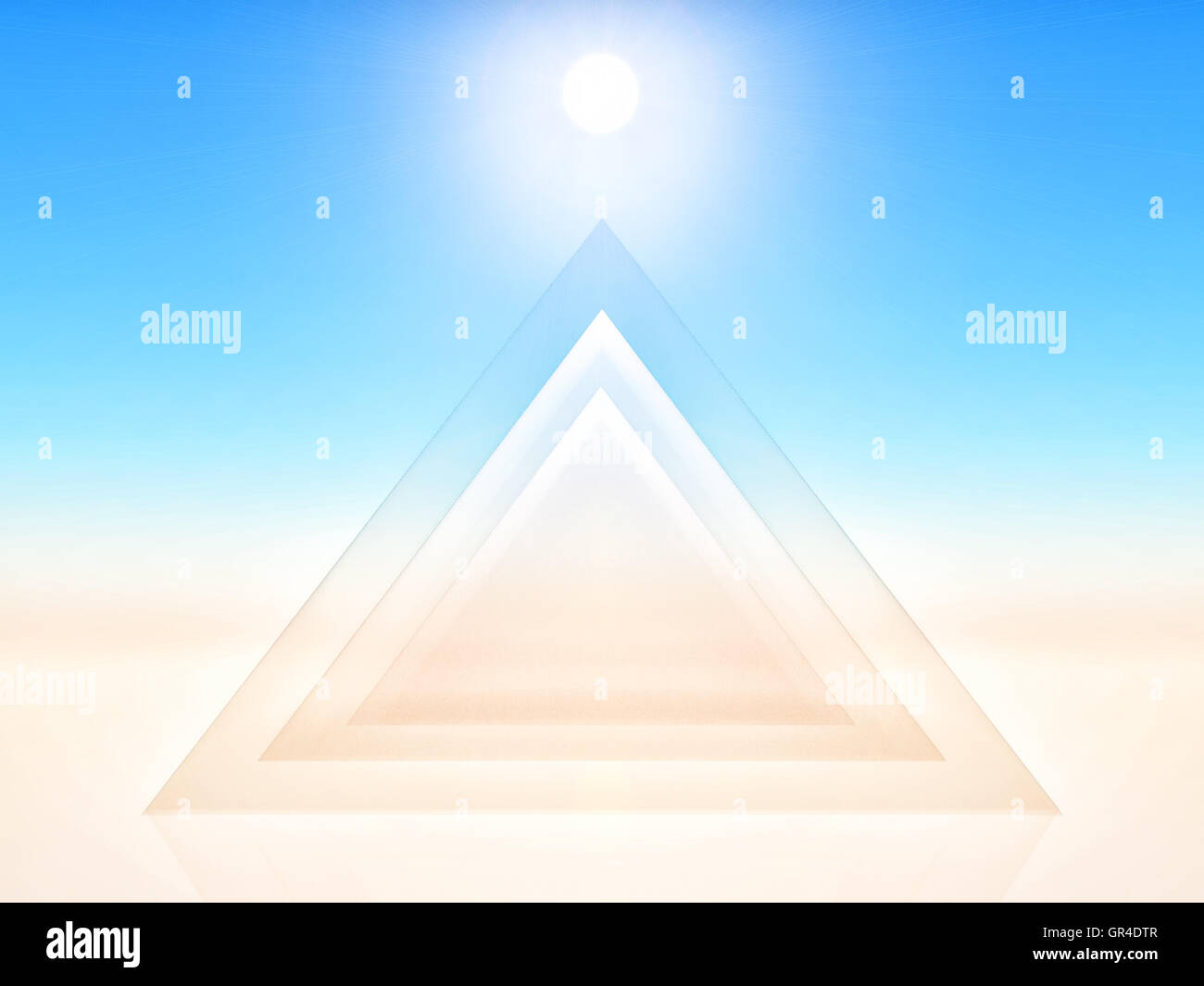 Blue triangle shape hi-res stock photography and images - Alamy