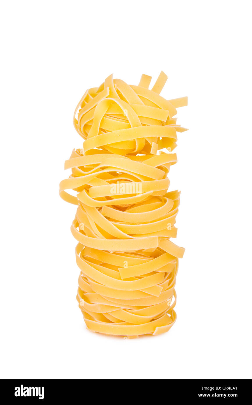 Italian pasta: tagliatelle Stock Photo - Alamy