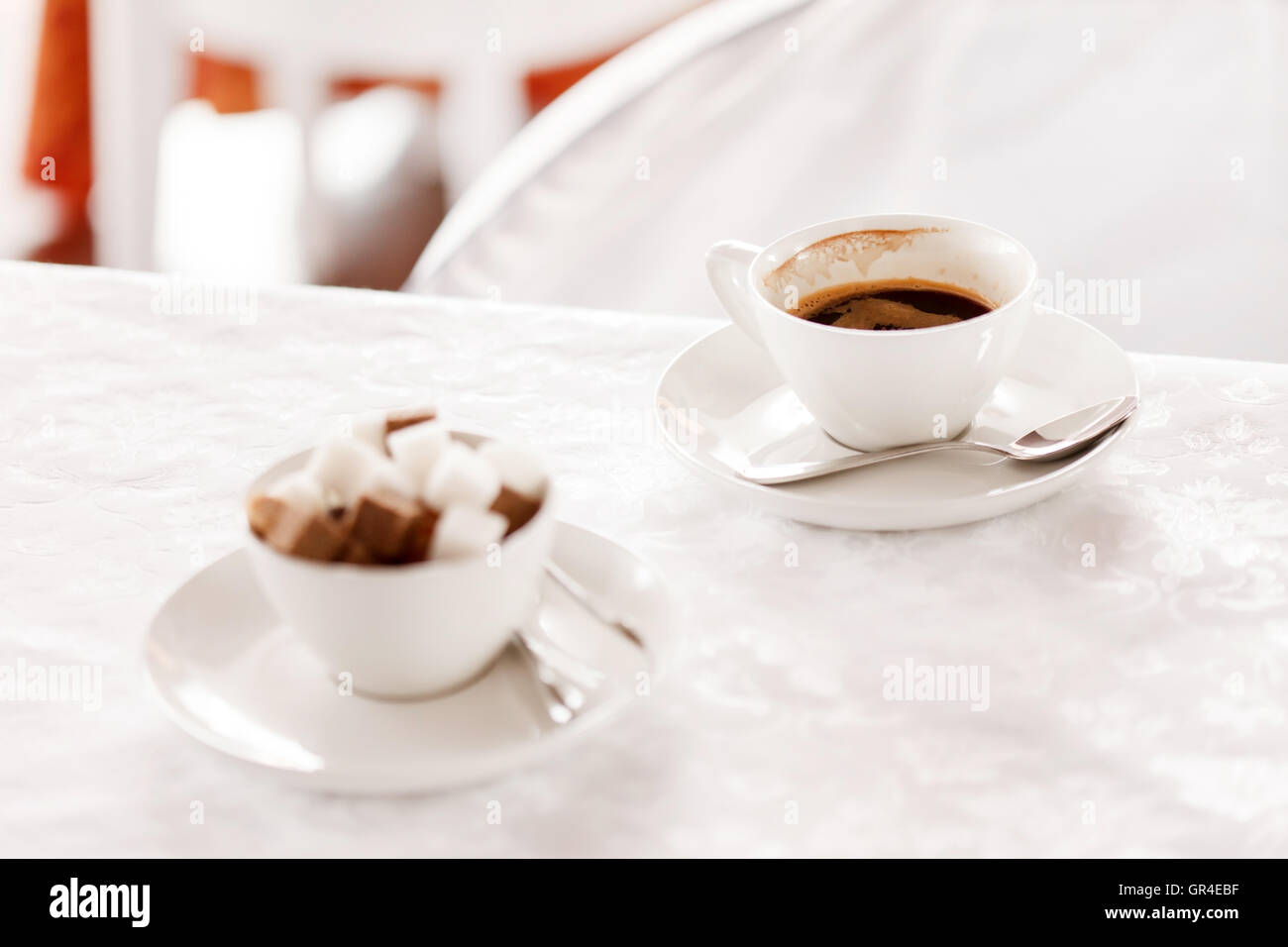coffee with sugar Stock Photo - Alamy