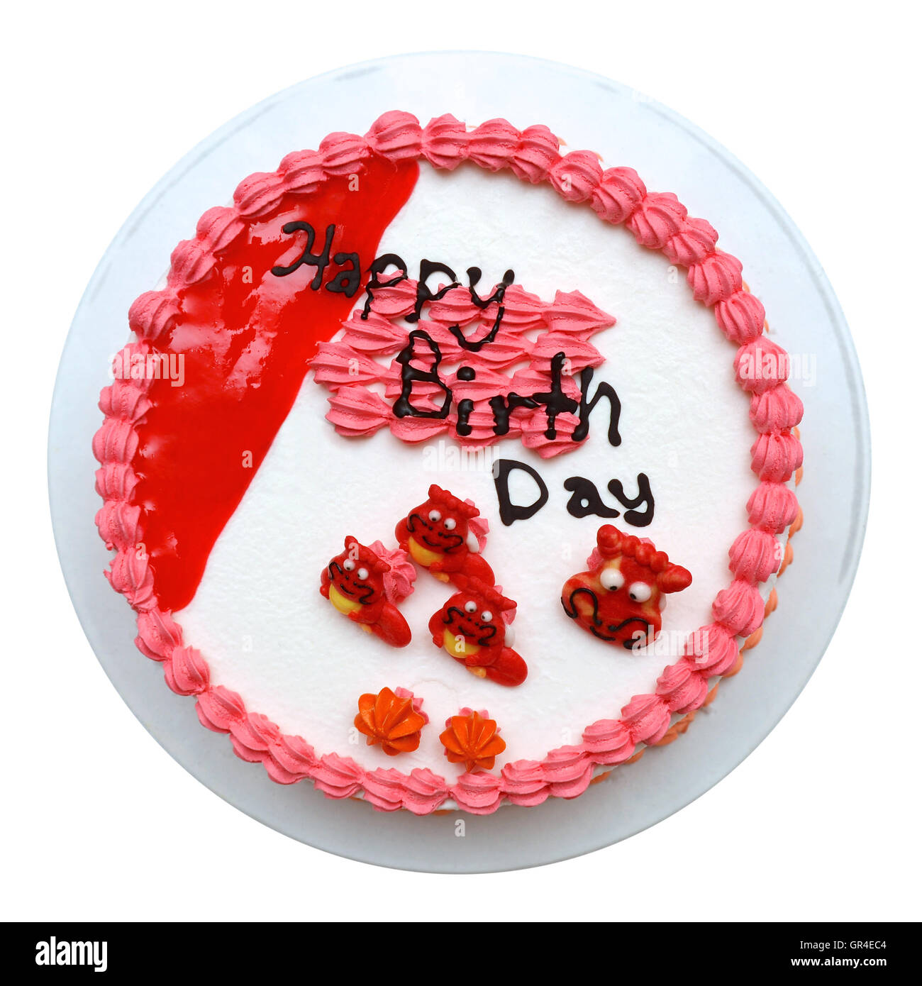 Cheerful cake Cut Out Stock Images & Pictures - Alamy