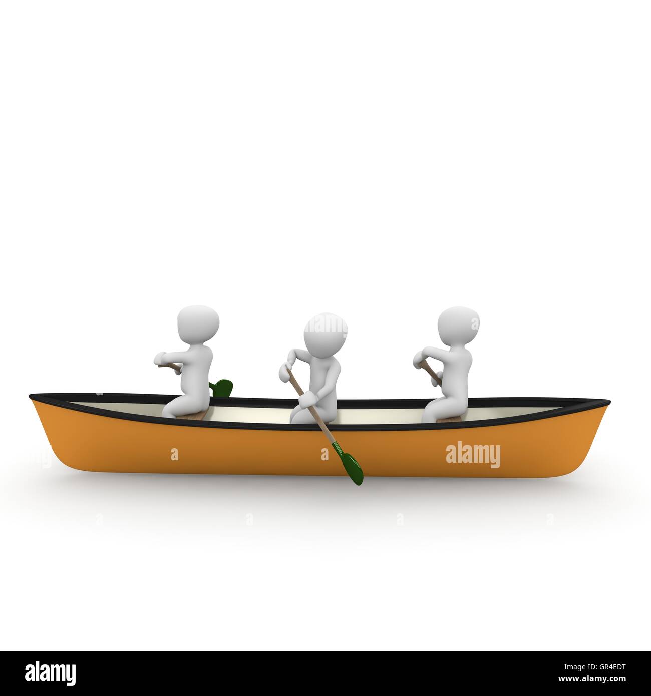 Rowing boat 3d Cut Out Stock Images & Pictures - Alamy