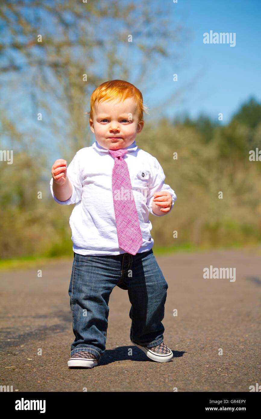 Baby First Steps Stock Photo - Alamy