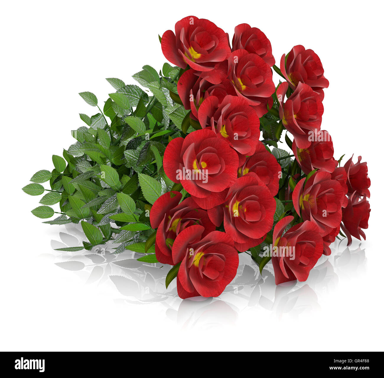 Group of red roses Stock Photo - Alamy