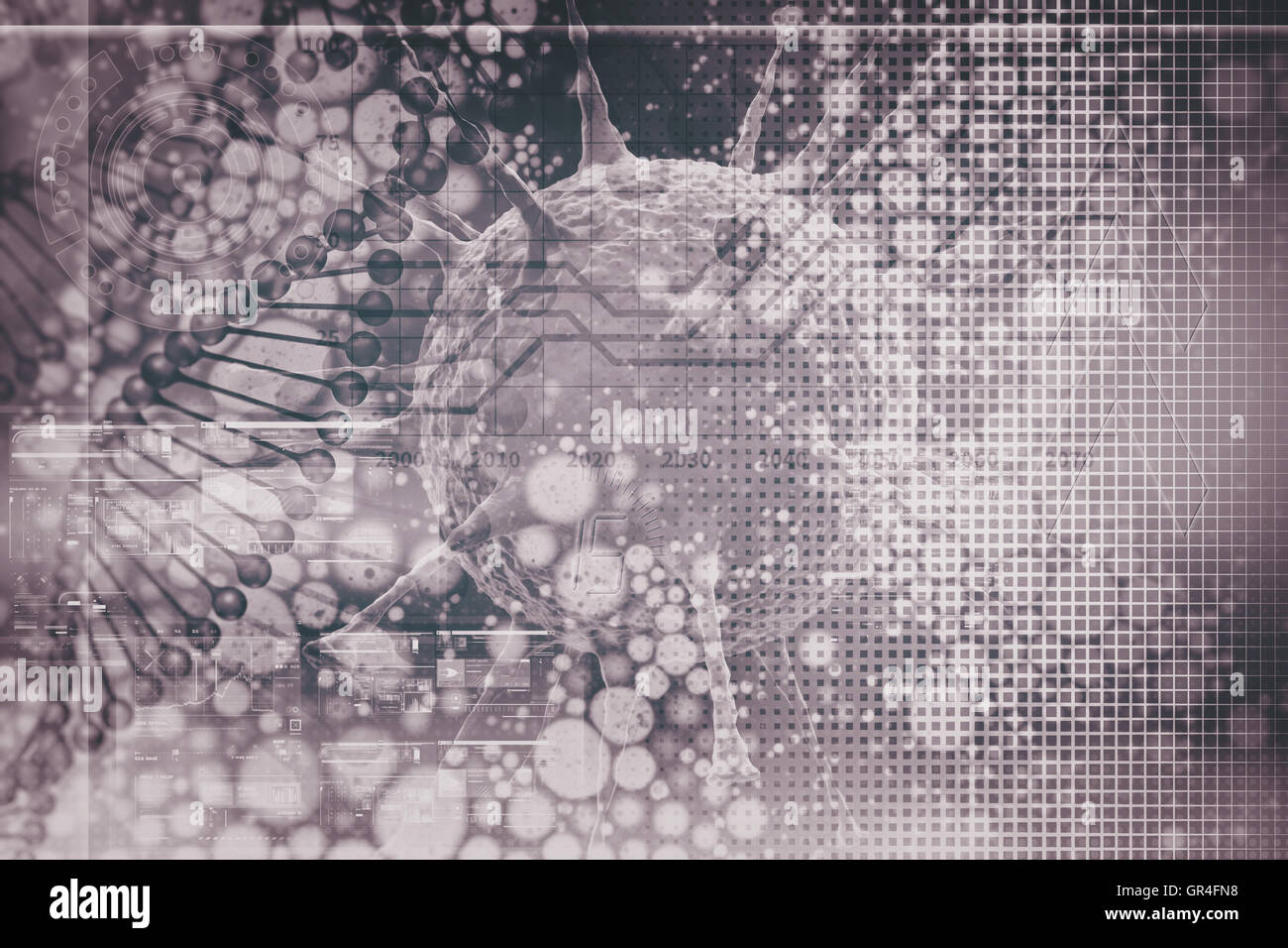 Microbiology. Abstract education and science backgrounds with DNA ...