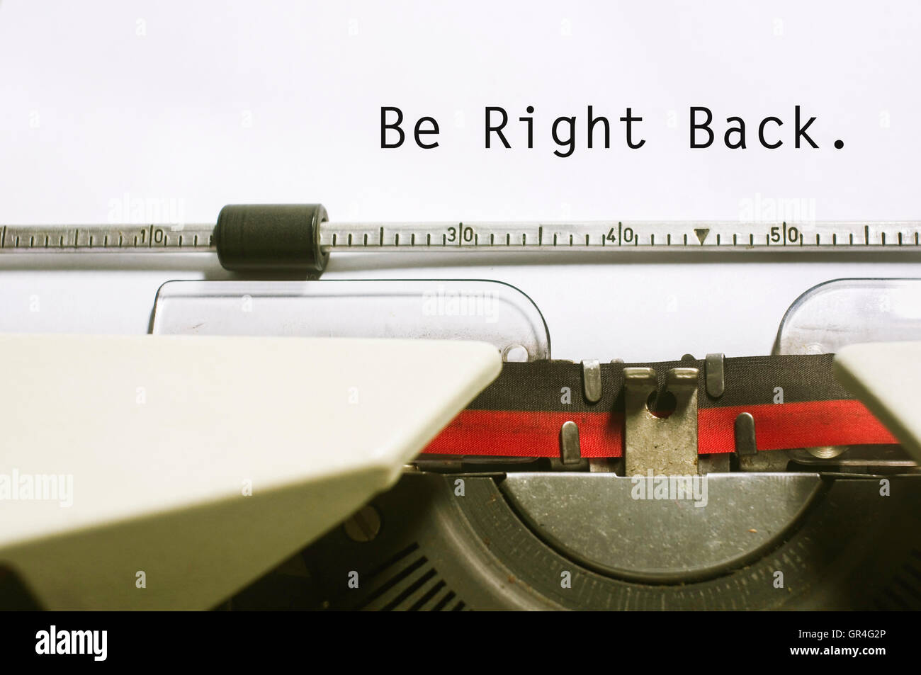 be right back Stock Photo - Alamy