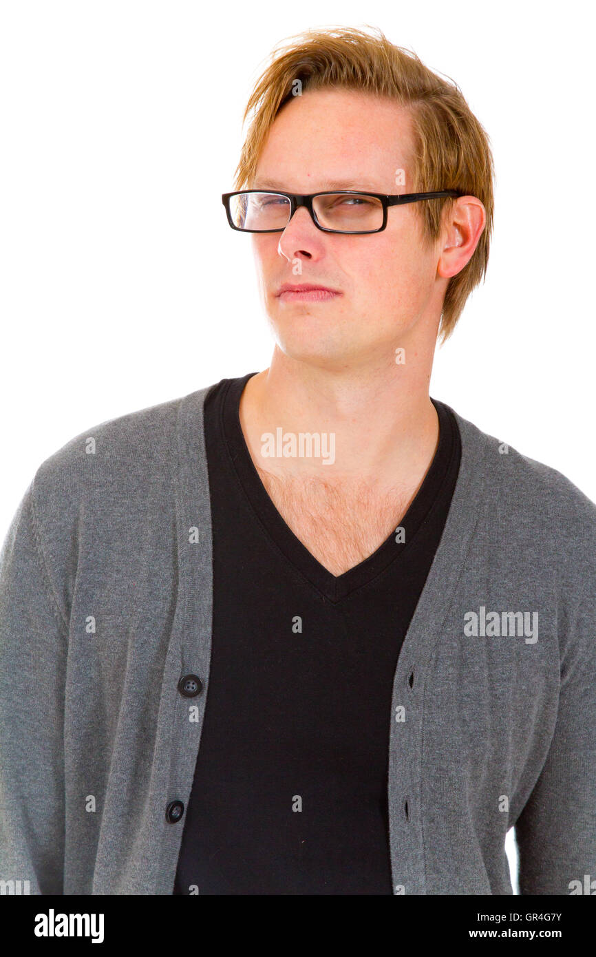 Isolated Man Portrait Stock Photo - Alamy