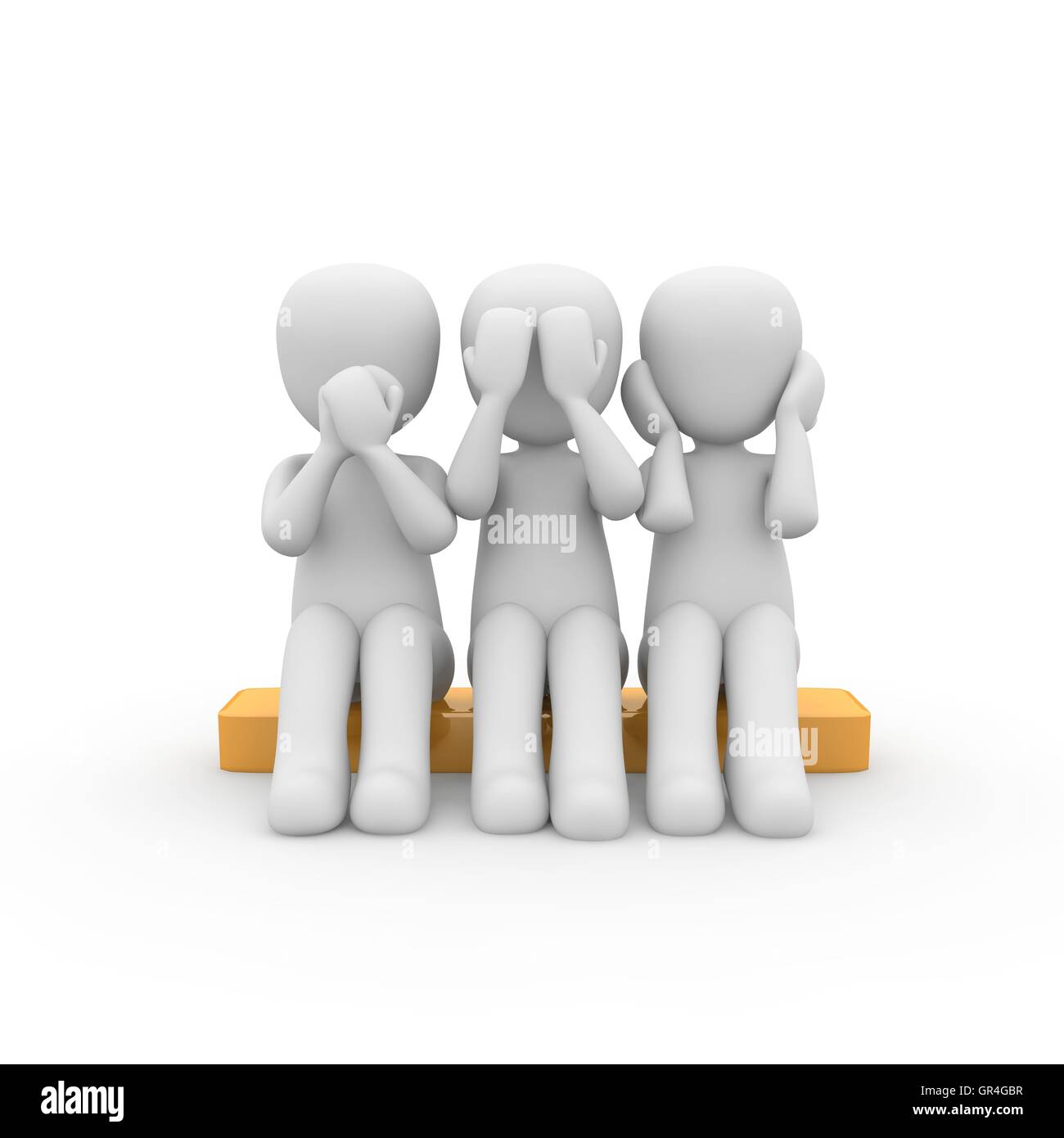 no see hear say Stock Photo - Alamy