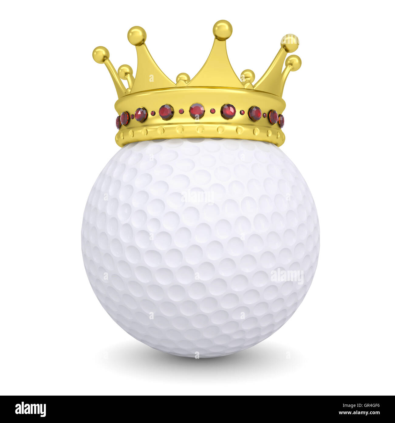 Crown on a golf ball Stock Photo - Alamy