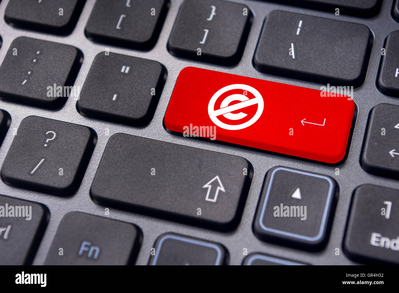 a no copyright or public domain mark on keyboard Stock Photo - Alamy