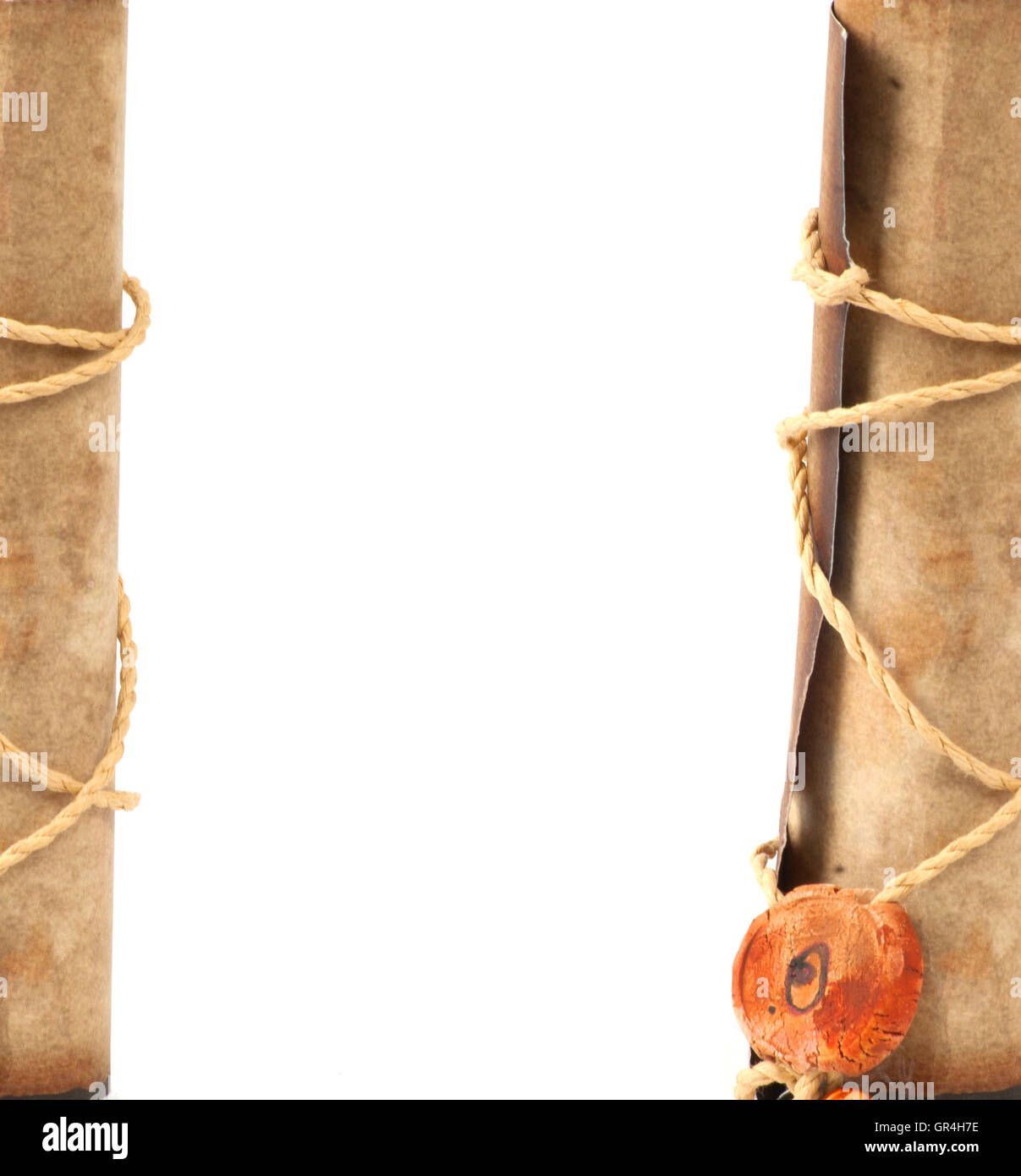 old rolled paper Stock Photo - Alamy