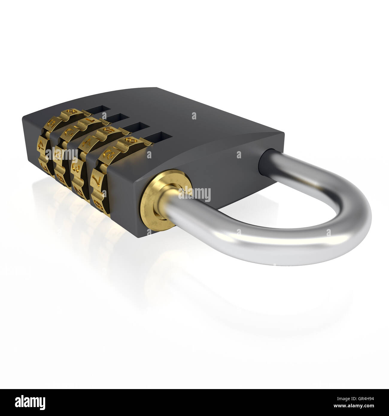 Metal combination lock Stock Photo - Alamy