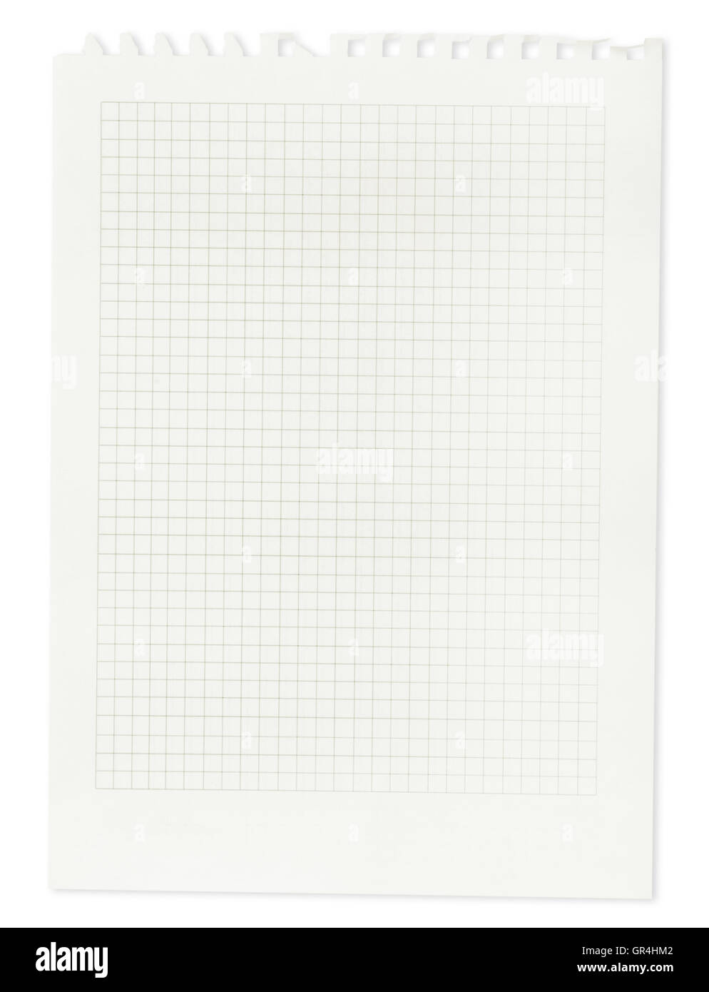 A page ripped off from the notebook Stock Photo - Alamy