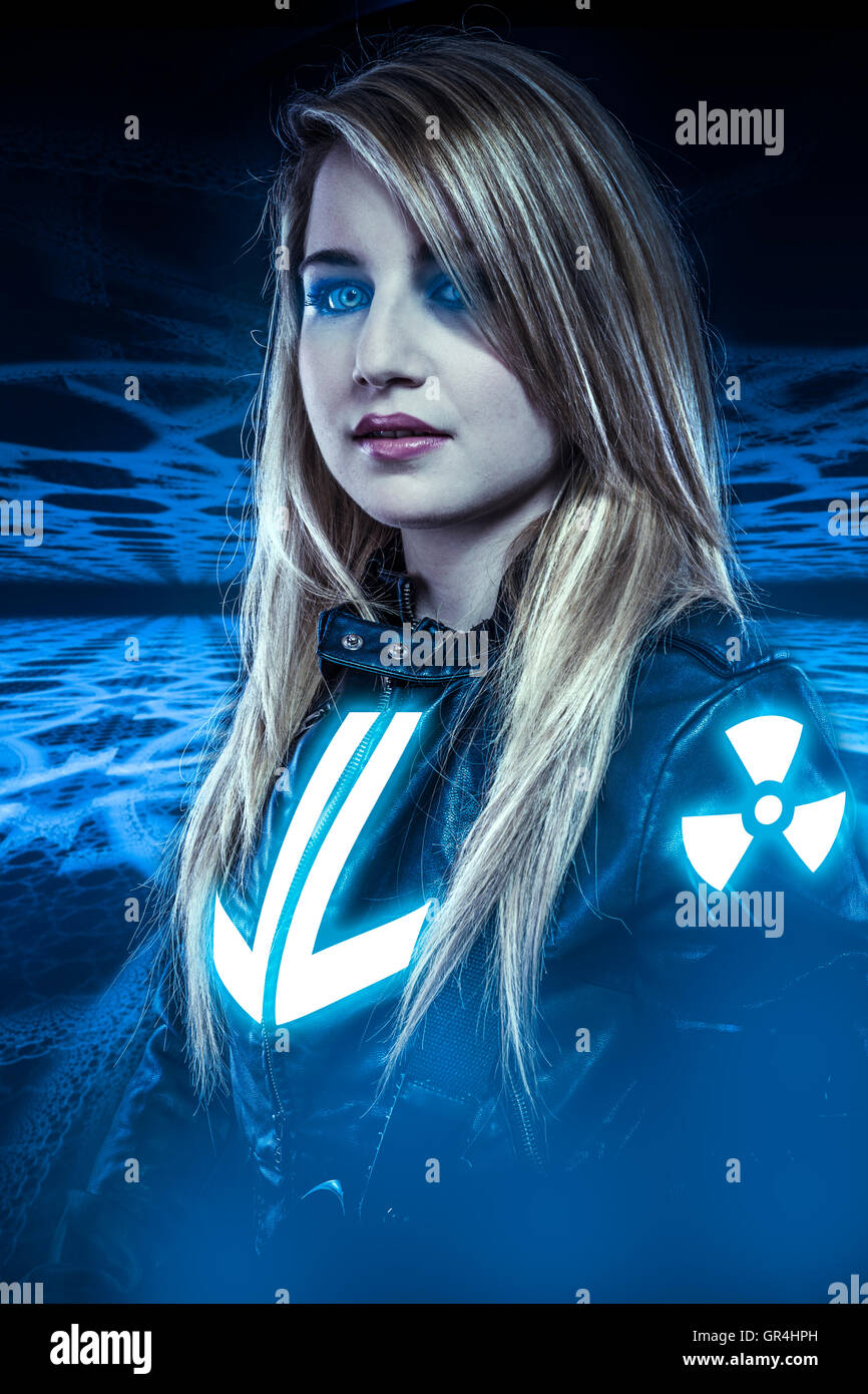 Dangerous girl blue eyes fantasy hi-res stock photography and images ...