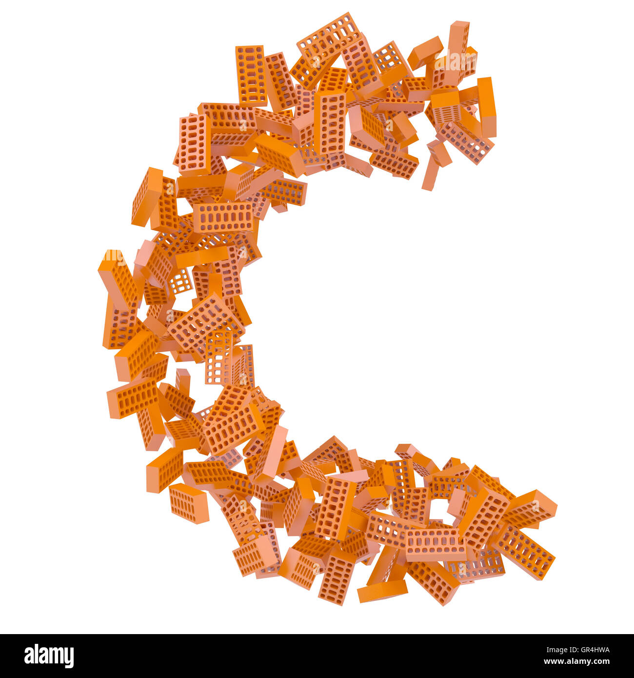 The letter C is made up of bricks Stock Photo - Alamy