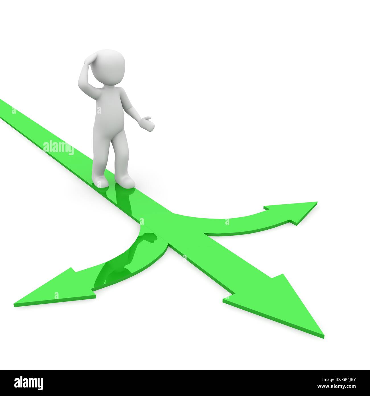 Man difficult choice Cut Out Stock Images & Pictures - Alamy