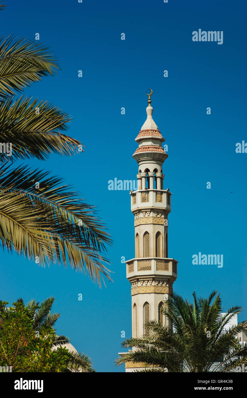 The minaret of a mosque Stock Photo - Alamy