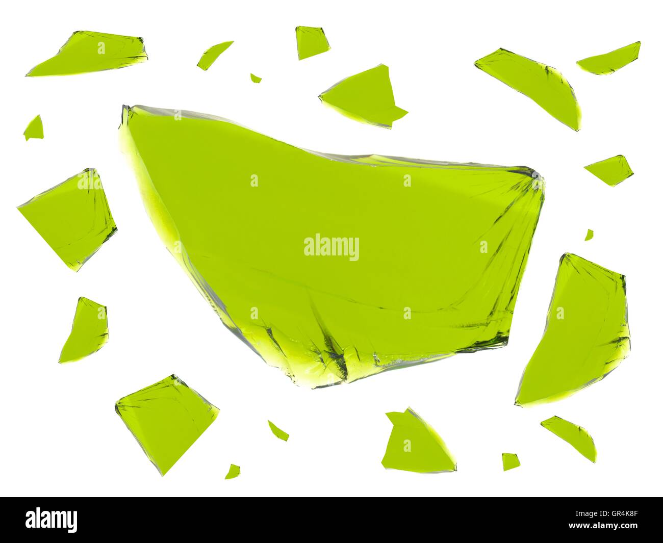 Abstract broken green Cut Out Stock Images & Pictures - Alamy