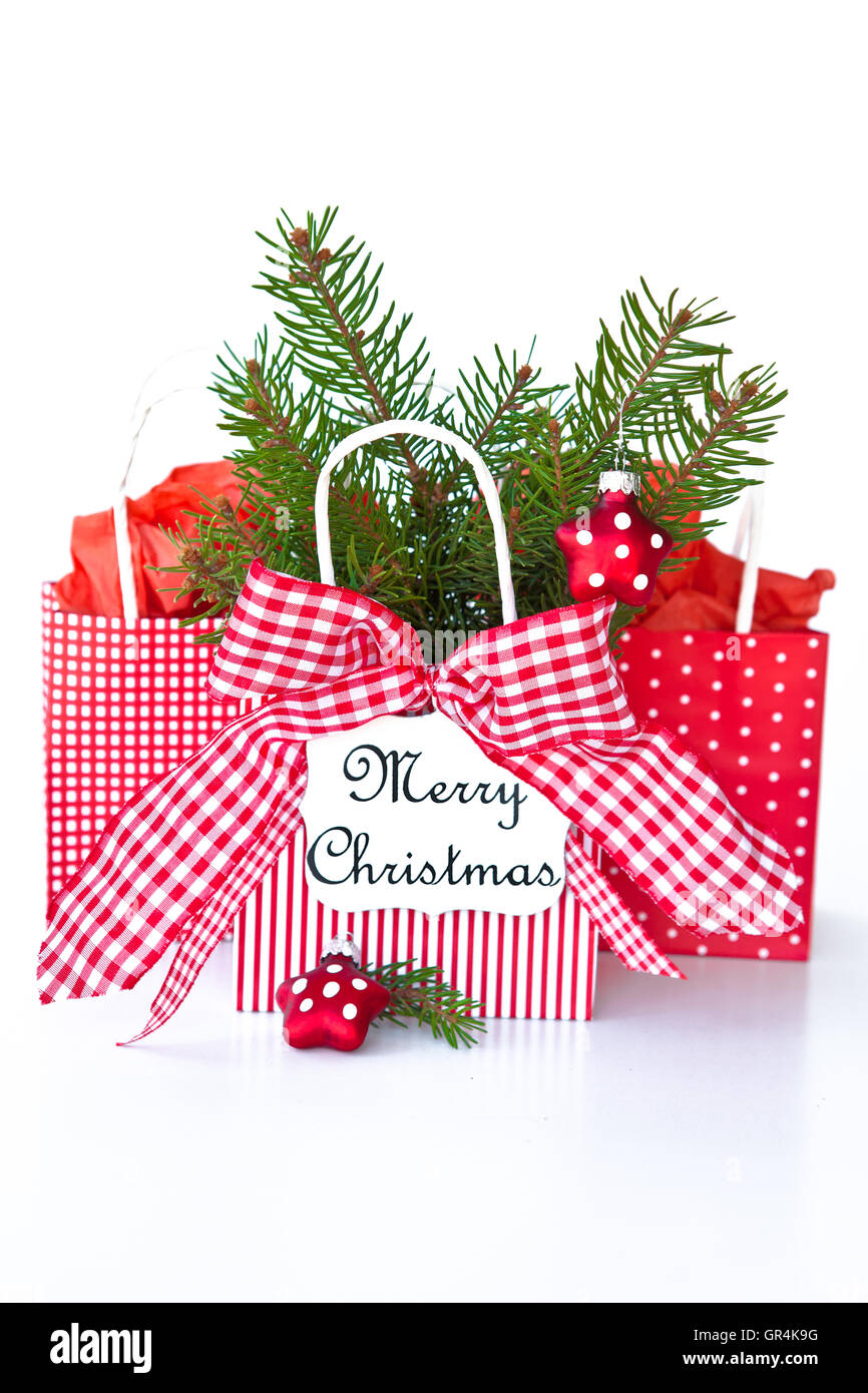 Colorful presents / gift bags for christmas Stock Photo - Alamy