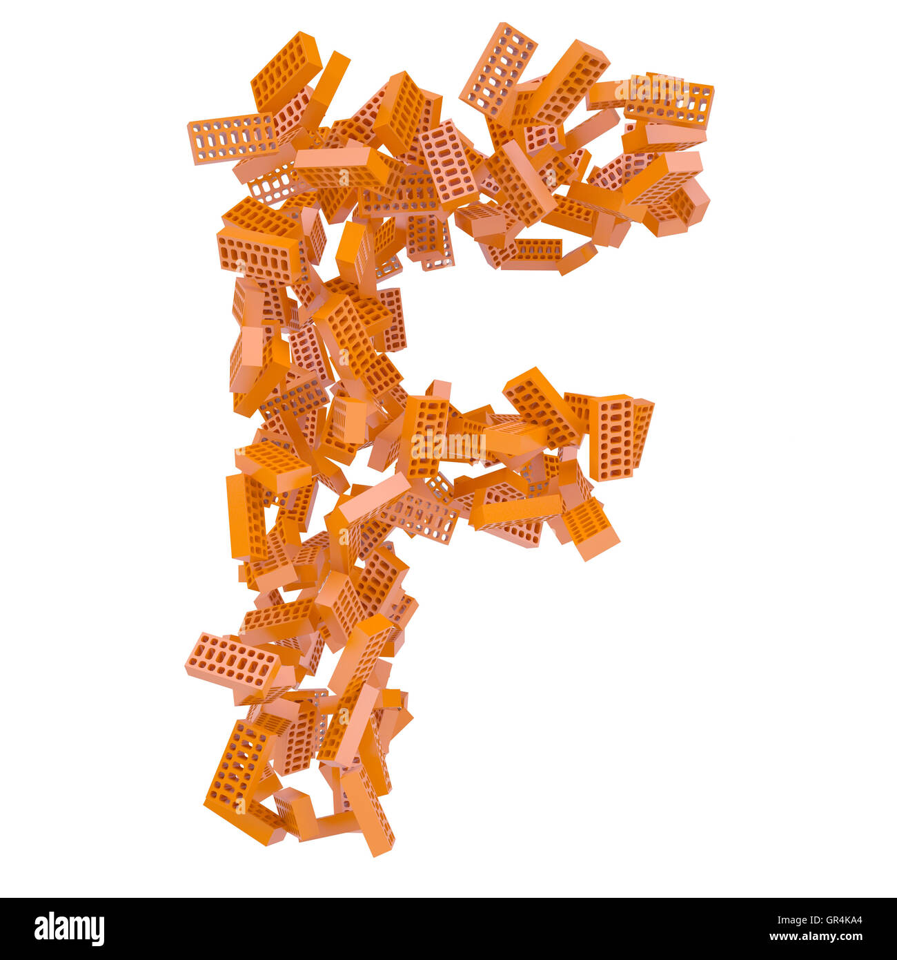 The letter F is made up of bricks Stock Photo - Alamy