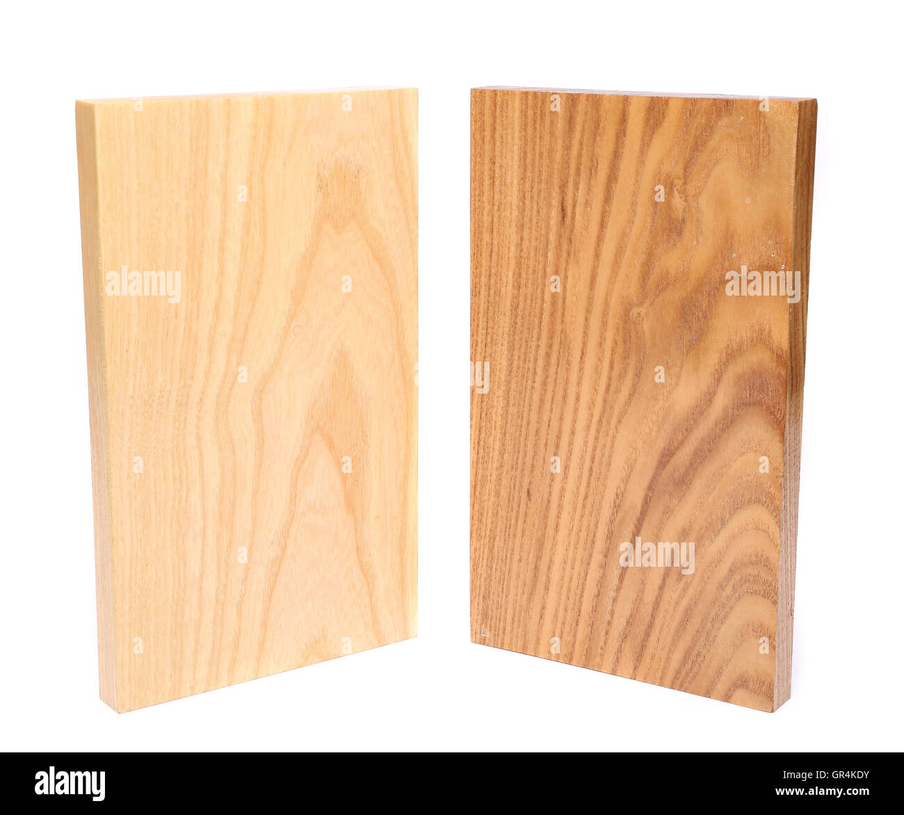 Two wooden plank close-up Stock Photo - Alamy