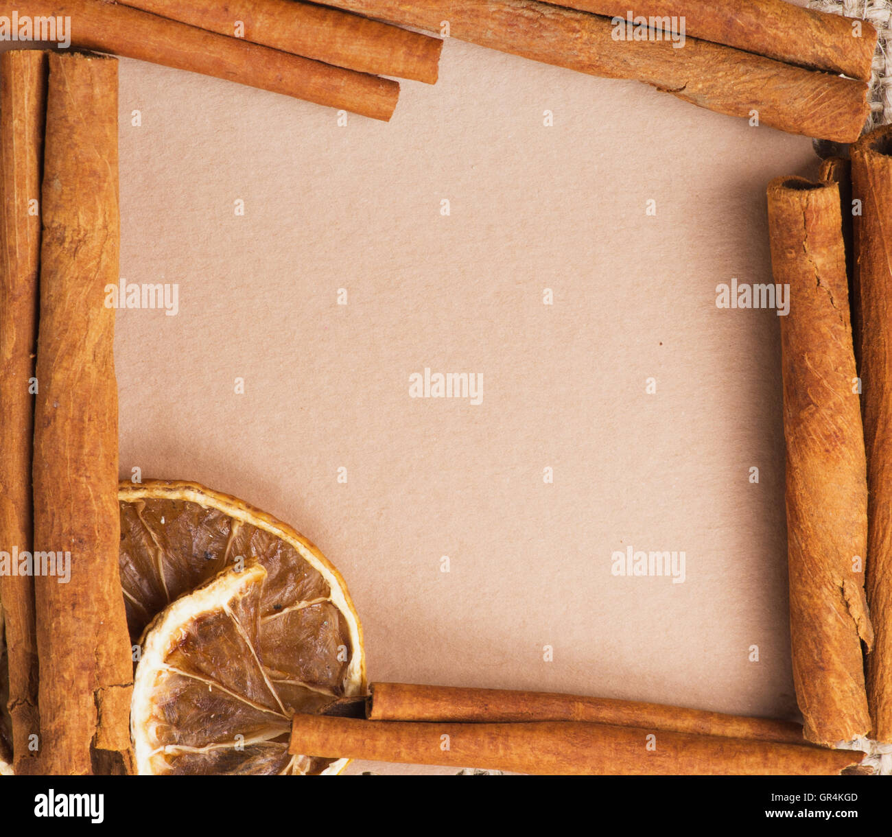 old paper for recipes and spices Stock Photo - Alamy