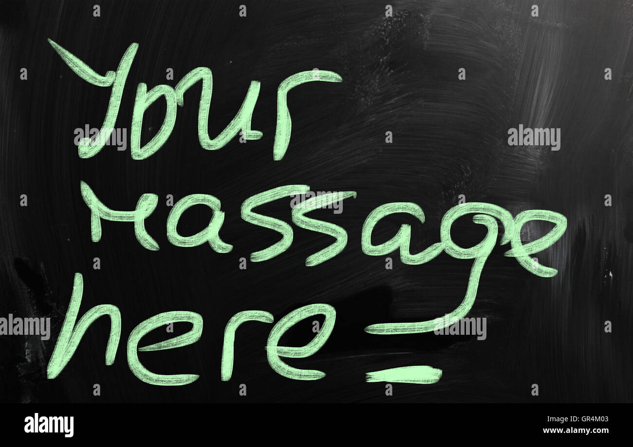 your massage here Stock Photo - Alamy