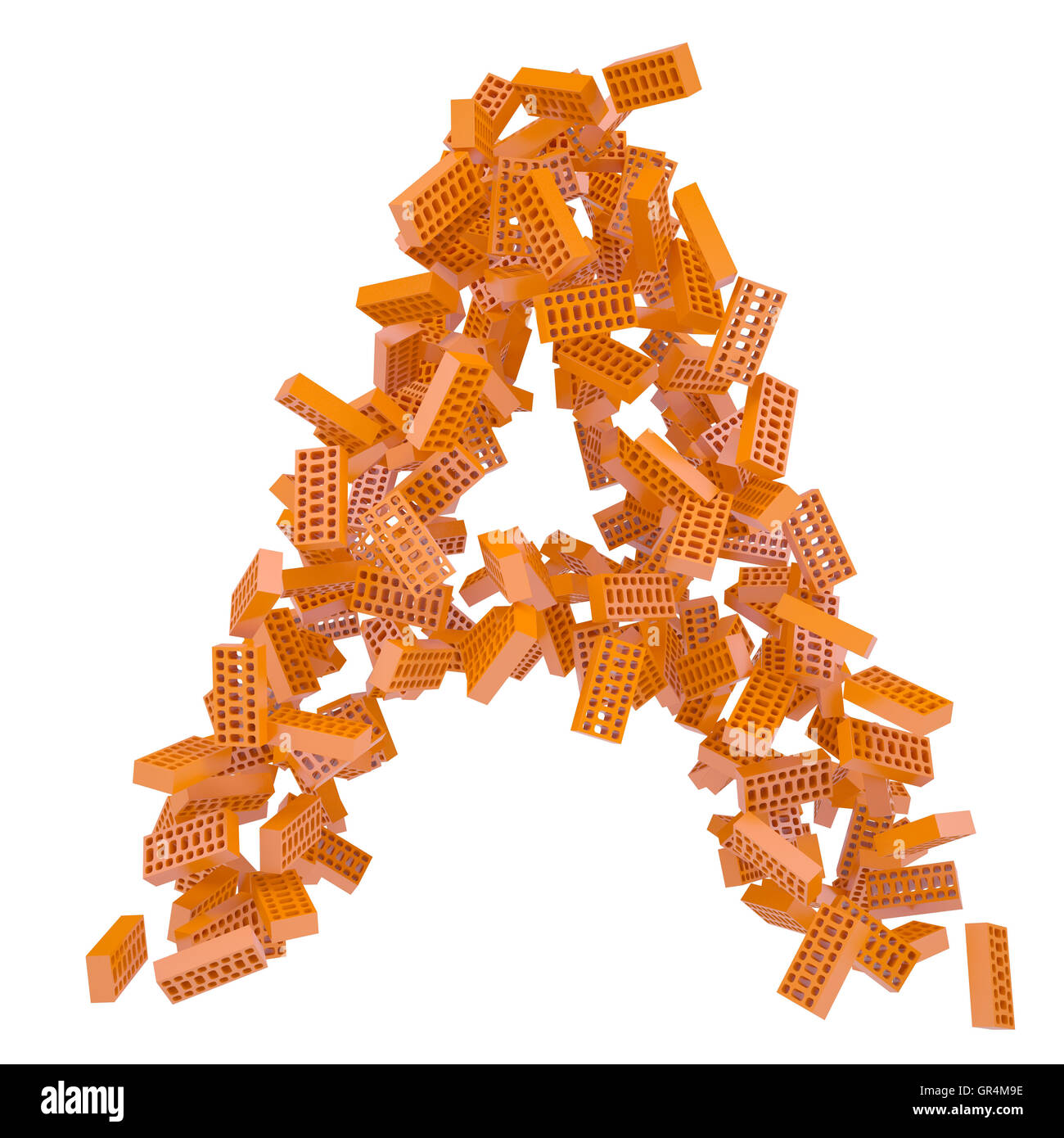 The letter A is made up of bricks Stock Photo - Alamy