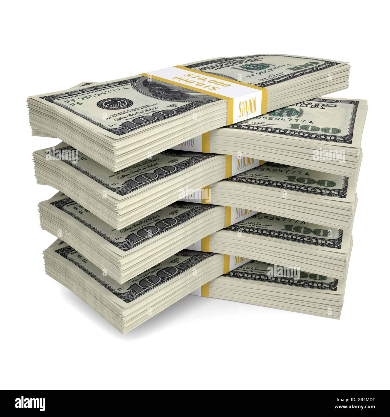 A few packs of dollar bills Stock Photo - Alamy
